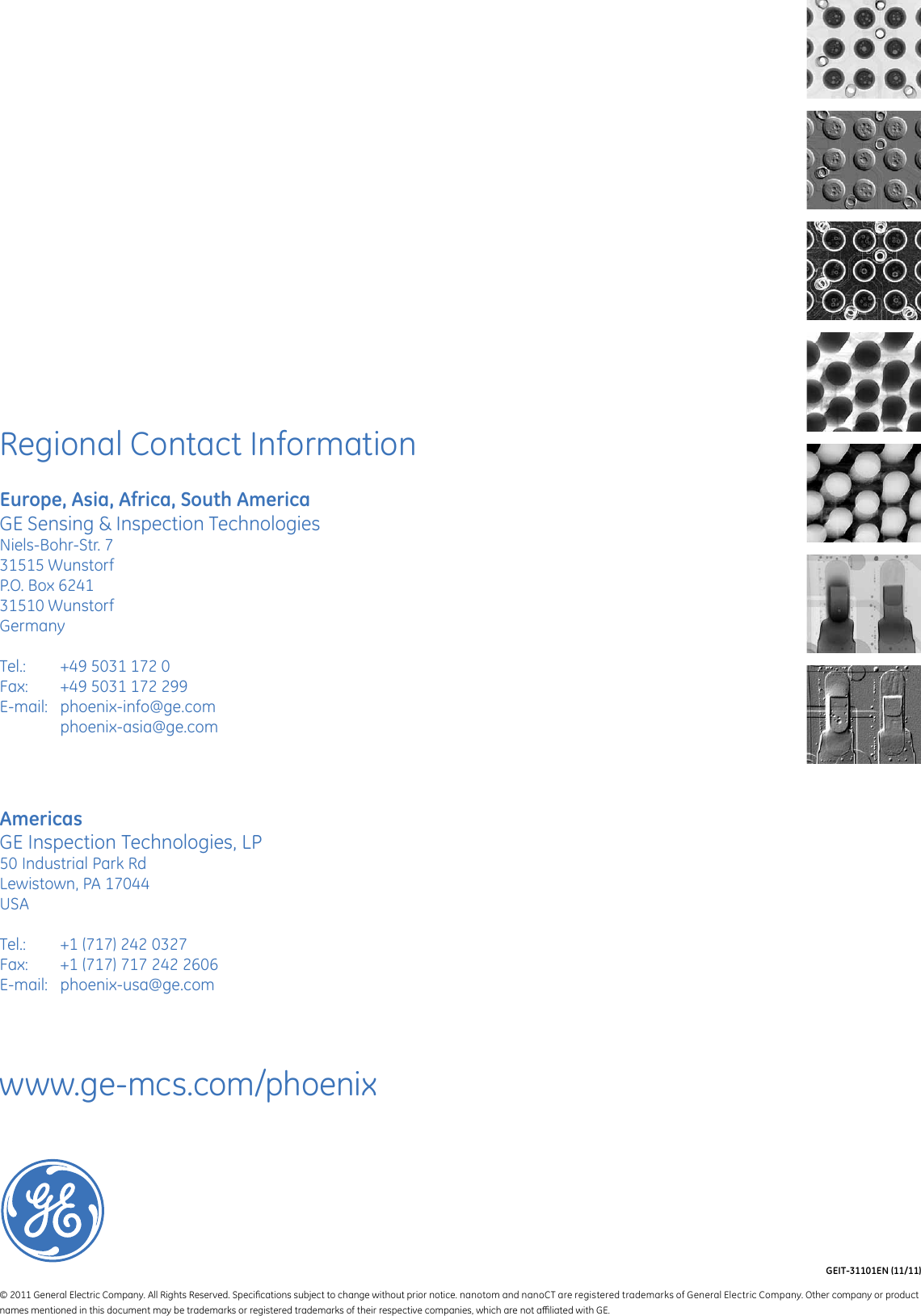 Ge Phoenix Nanomex Micromex Dxr Brochure