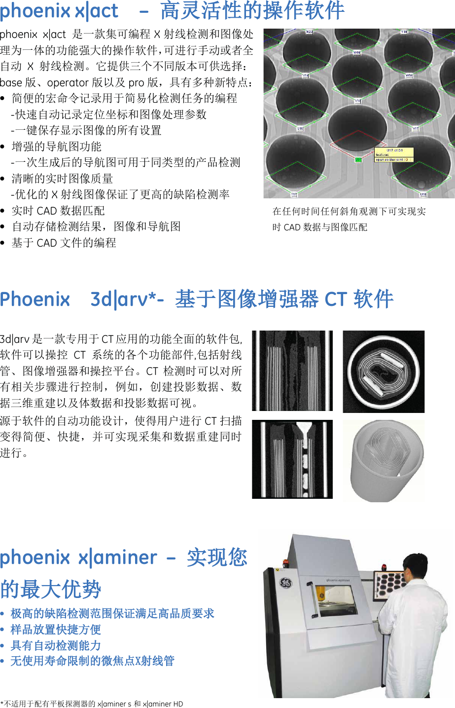 Ge Phoenix Xaminer Data Sheet Phoenix|x ray
