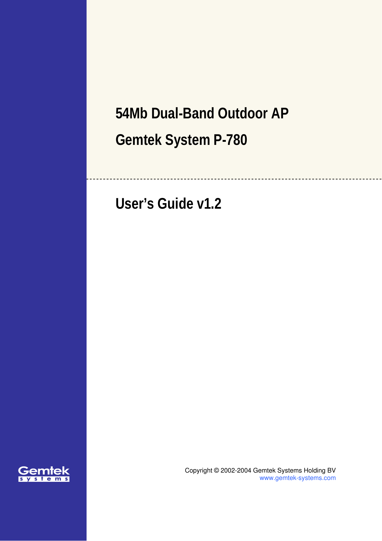 GemTek Technology AP931229AG Dual Band Outdoor Access Point User Manual