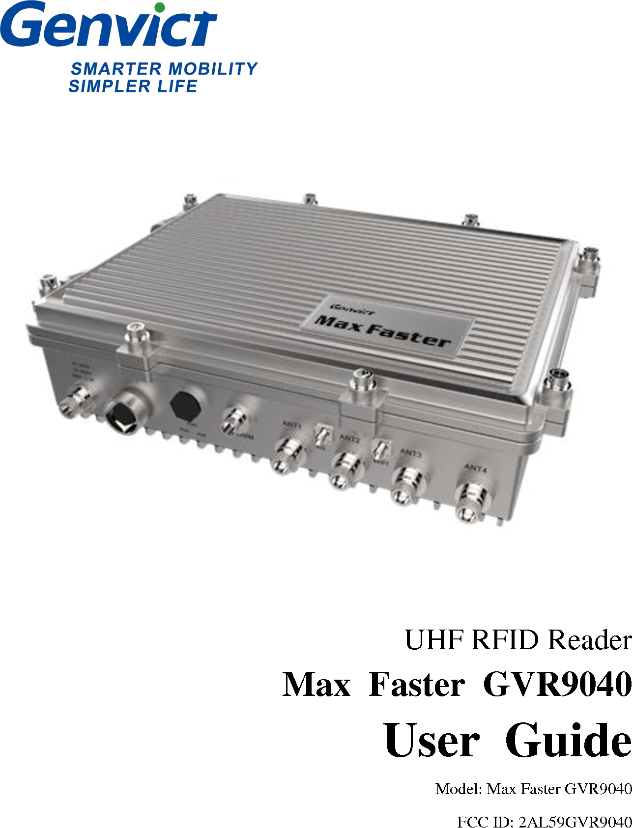 Genvict Technologies GVR9040 UHF RFID Reader User Manual