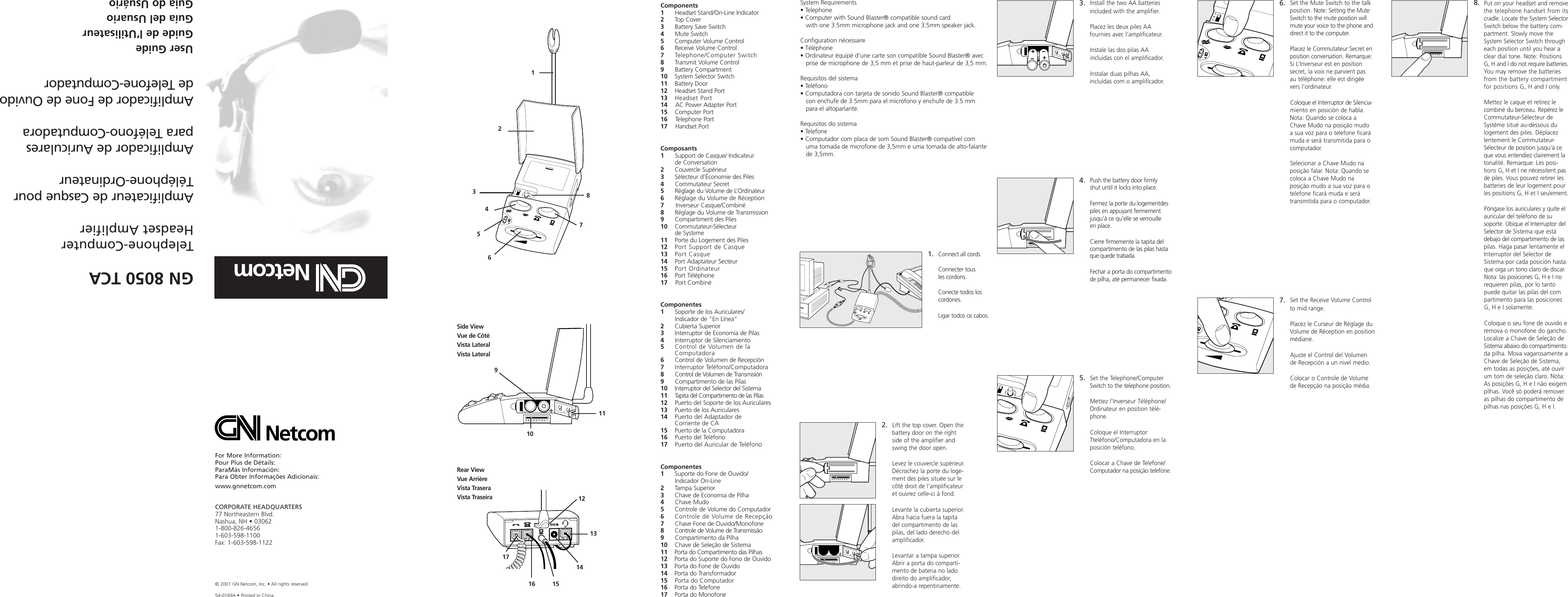 Gn Netcom 8050 Tca Users Manual 54 0169A UG GNN8050 AM.qxp
