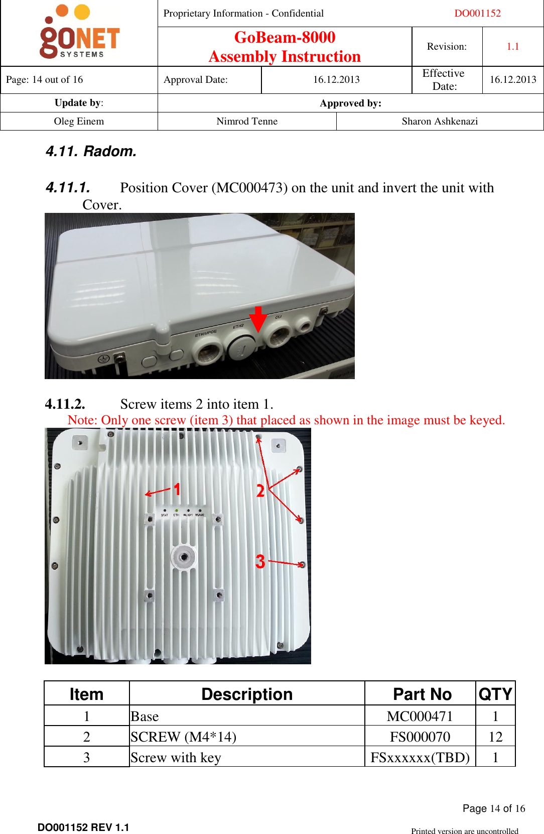 GoNet Systems GB8000F-000 802.11b/g/a/n Wireless Access Point User ...