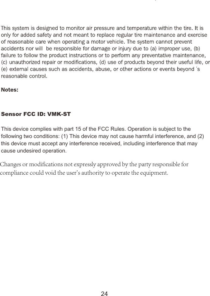 Gobiz Electronics ST TPMS Sensor User Manual T1 ST Manual