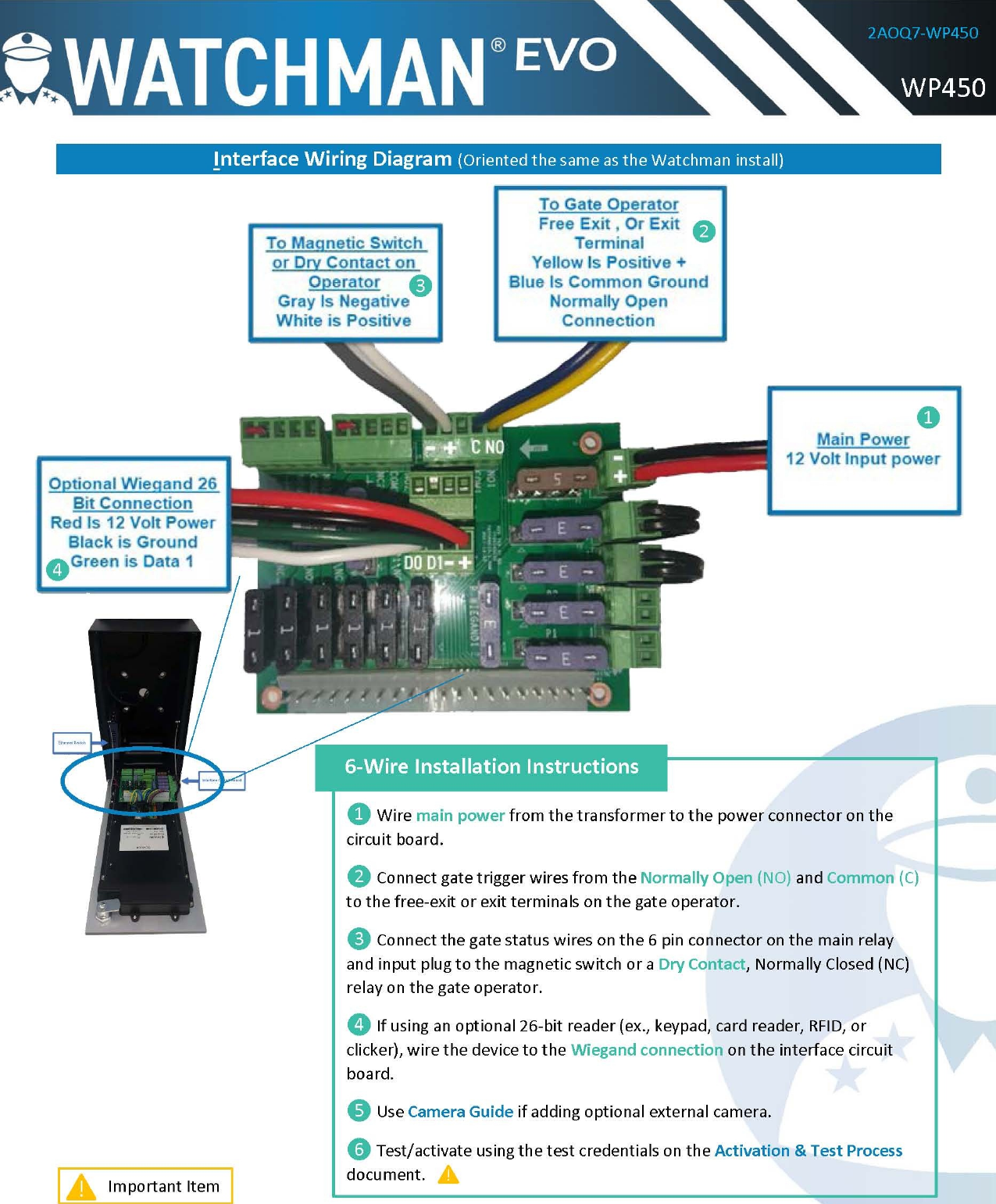 Gouldin Technologies WP450 Watchman User Manual Quick Start Guide
