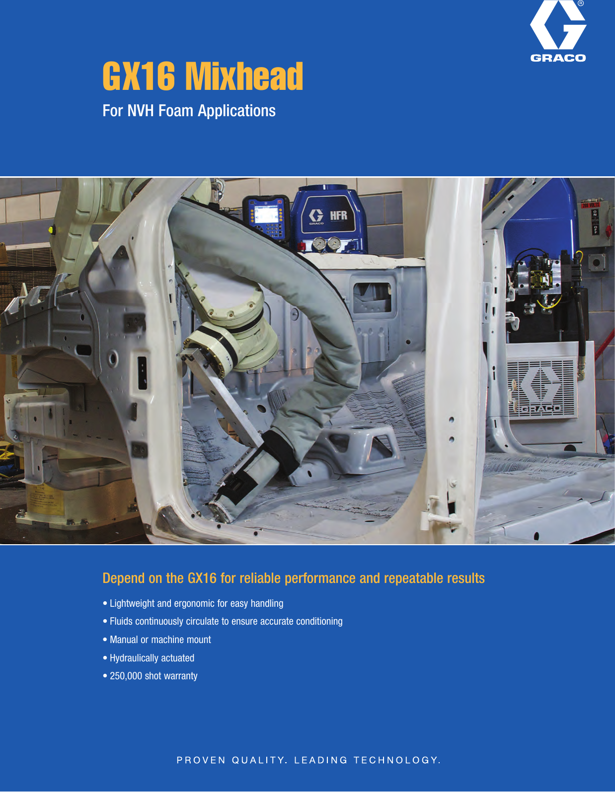 Graco Gx16 Mixhead Users Manual Brochure