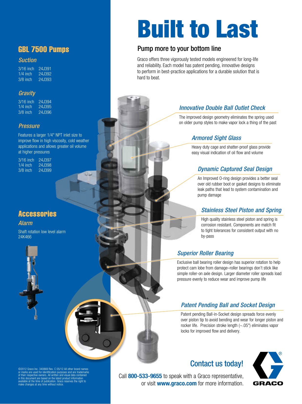 Graco Manzel Gbl 7500 Users Manual Flyer