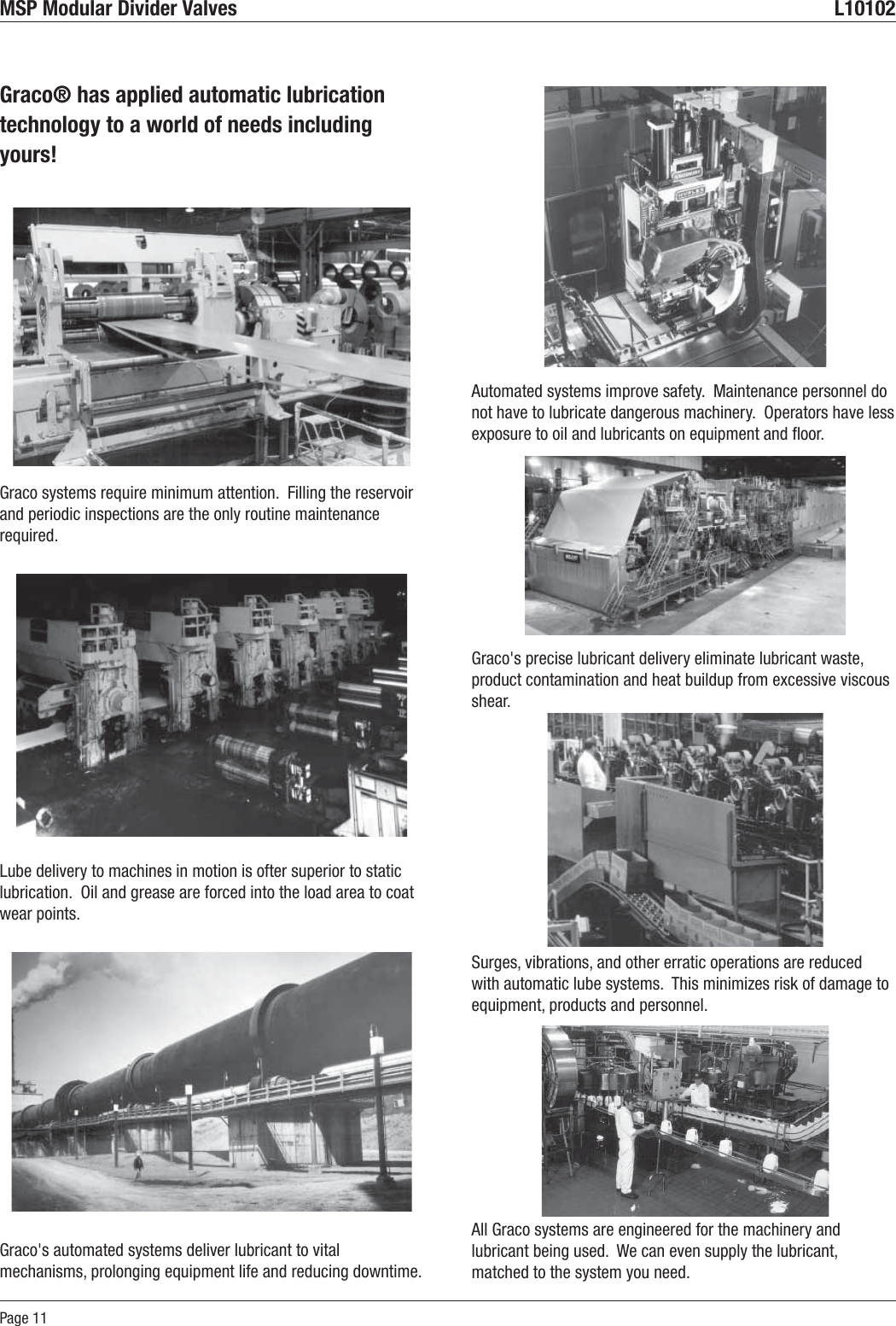 Graco Trabon Msp Modular Divider Valves Users Manual