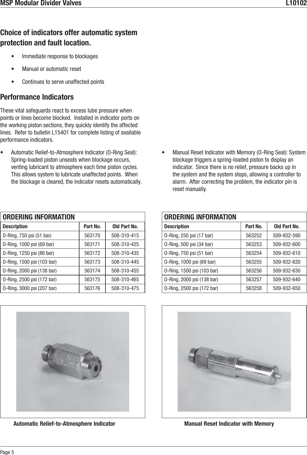 Graco Trabon Msp Modular Divider Valves Users Manual