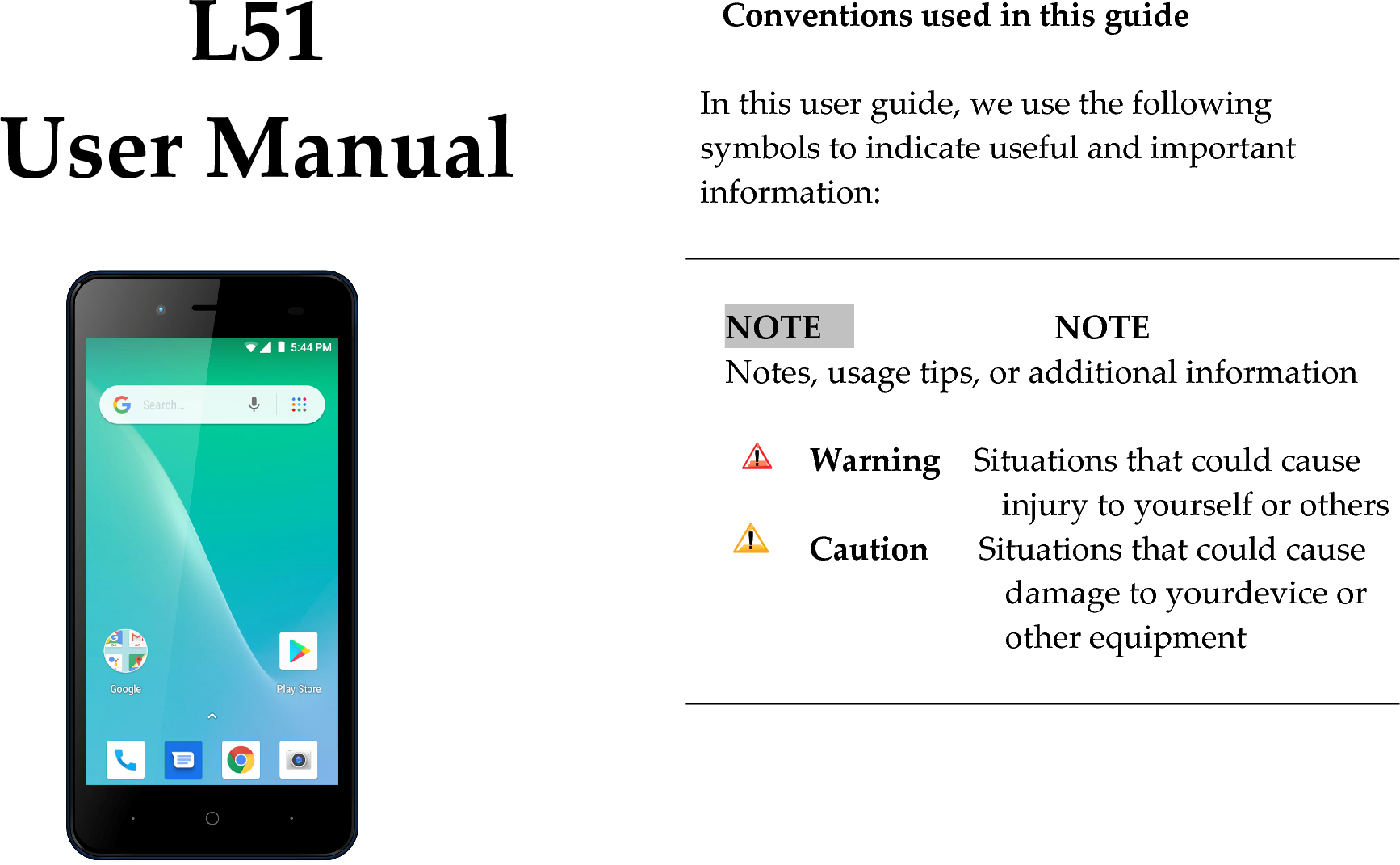 Great Talent Technology L51 Smartphone User Manual L51 user manaul ...