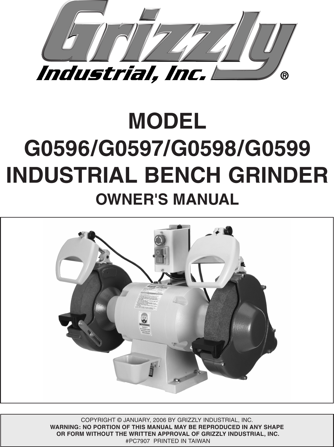 Grizzly G0599 G0596/G0597/G0598/G0599 User Manual To The F88e37d9 8c7d ...