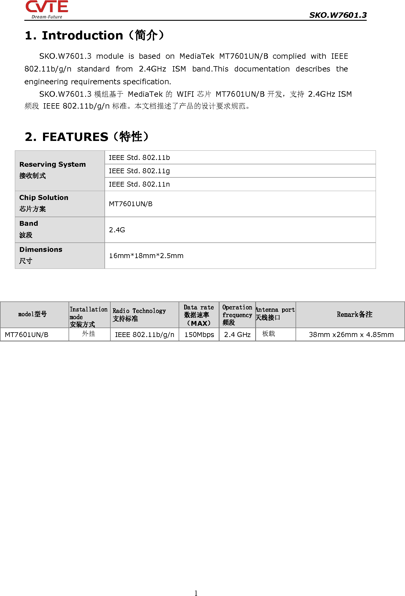Guangzhou Shikun Electronics SKOW7601301 IEEE 802.11b/g/n 1T1R USB WiFi ...