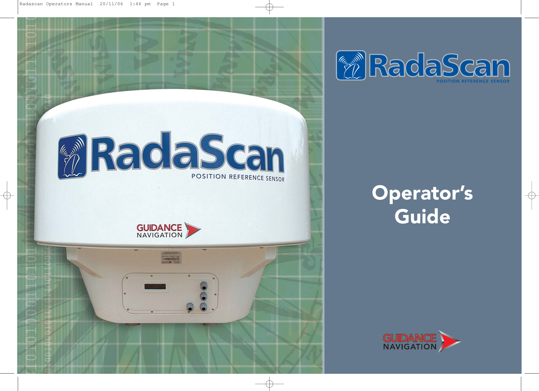 Guidance Marine RADASCAN RADASCAN User Manual Radascan Operators Manual