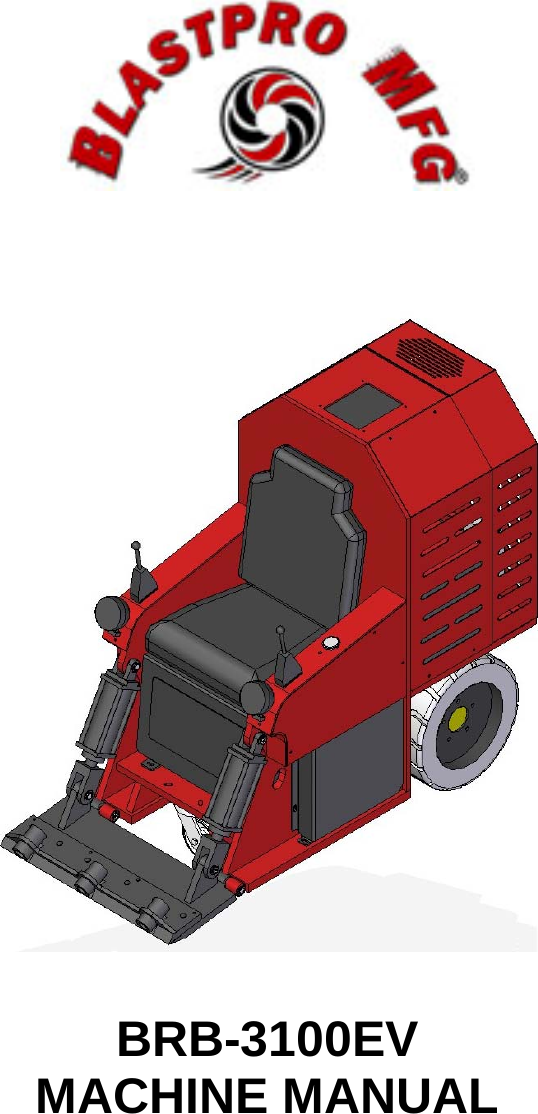 MACHINE MANUAL BRB 3100EV REVA