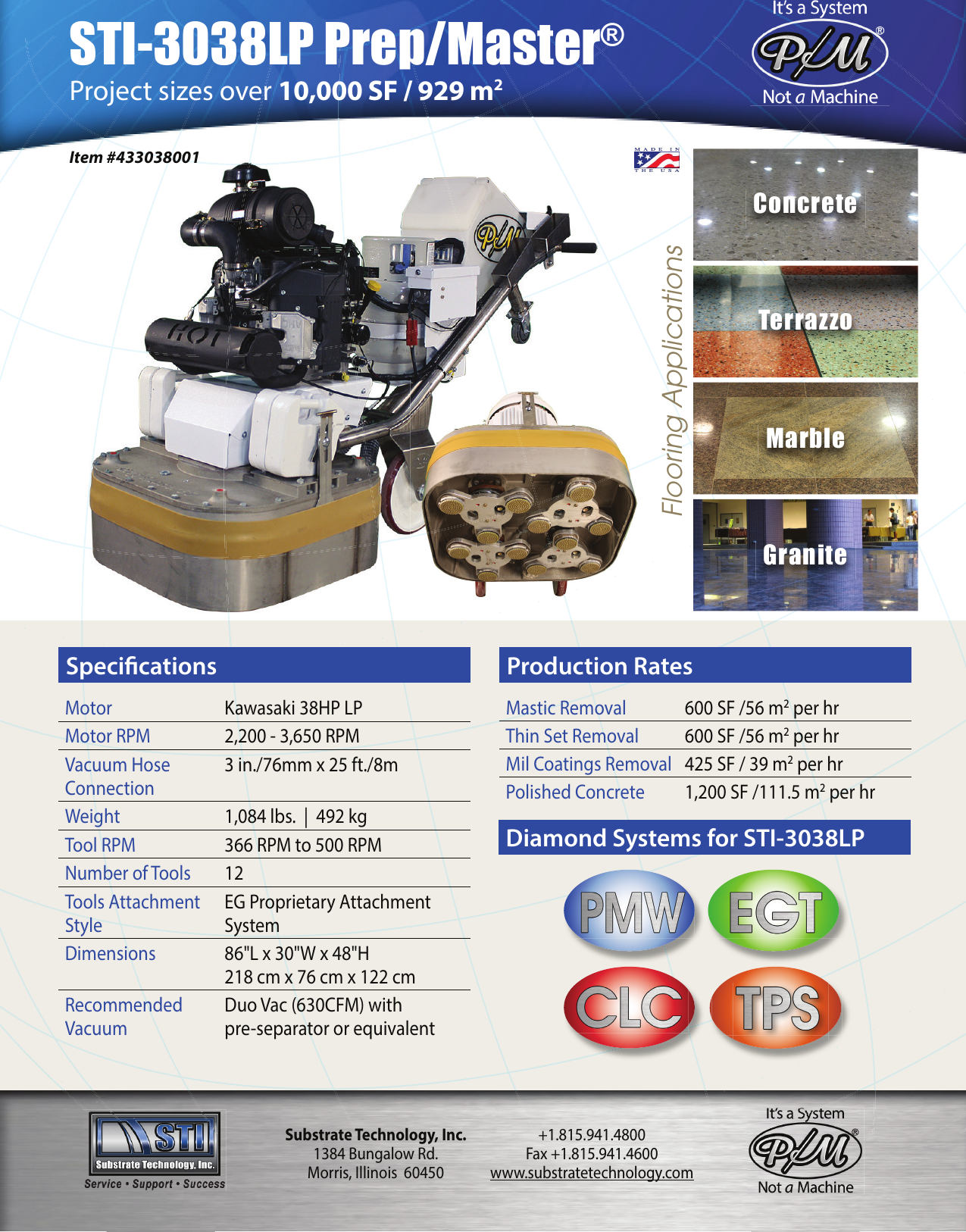 STI flyer_Machines individual 3038LP Sales sheet