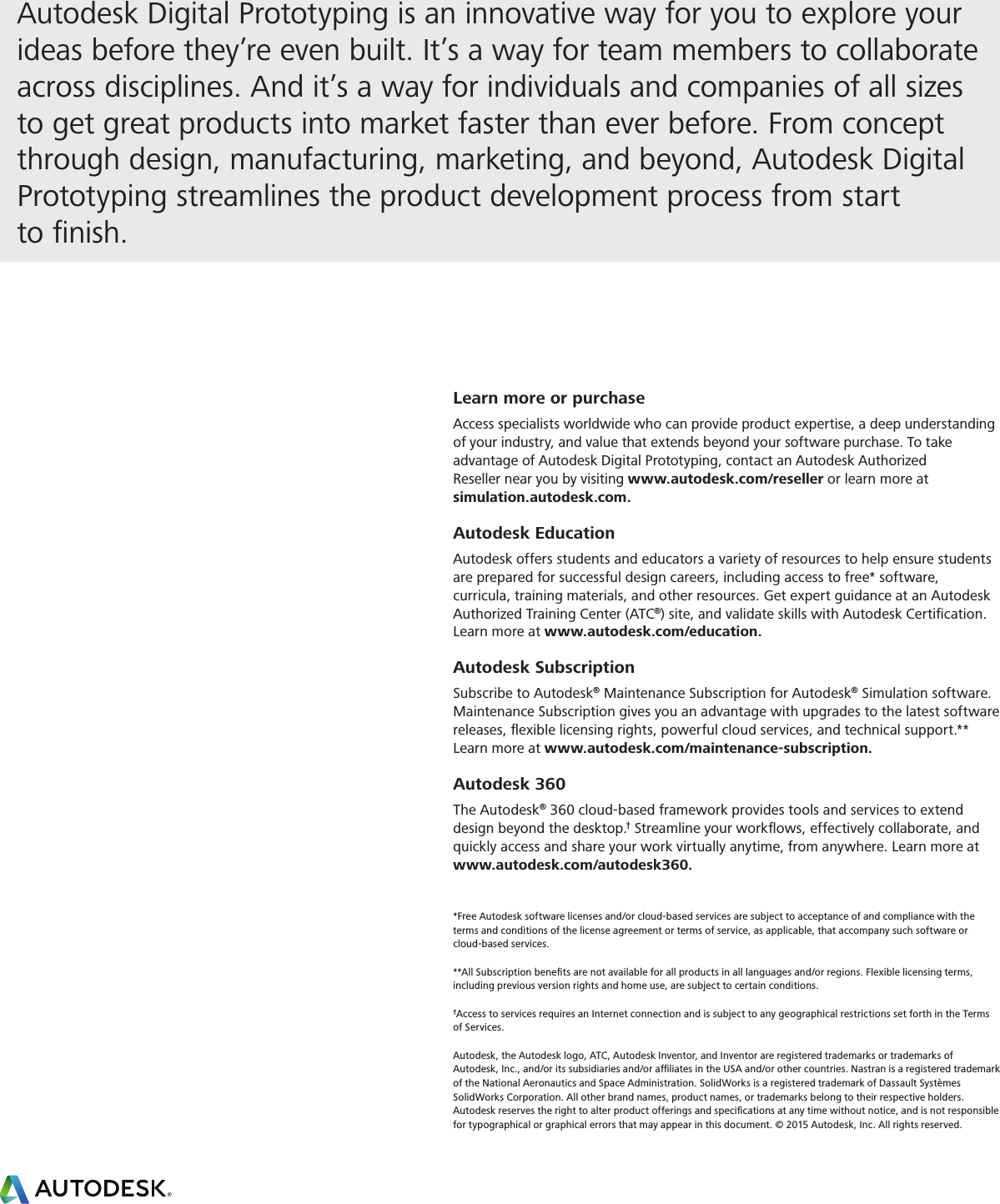 Autodesk Nastran In CAD 2016 Brochure