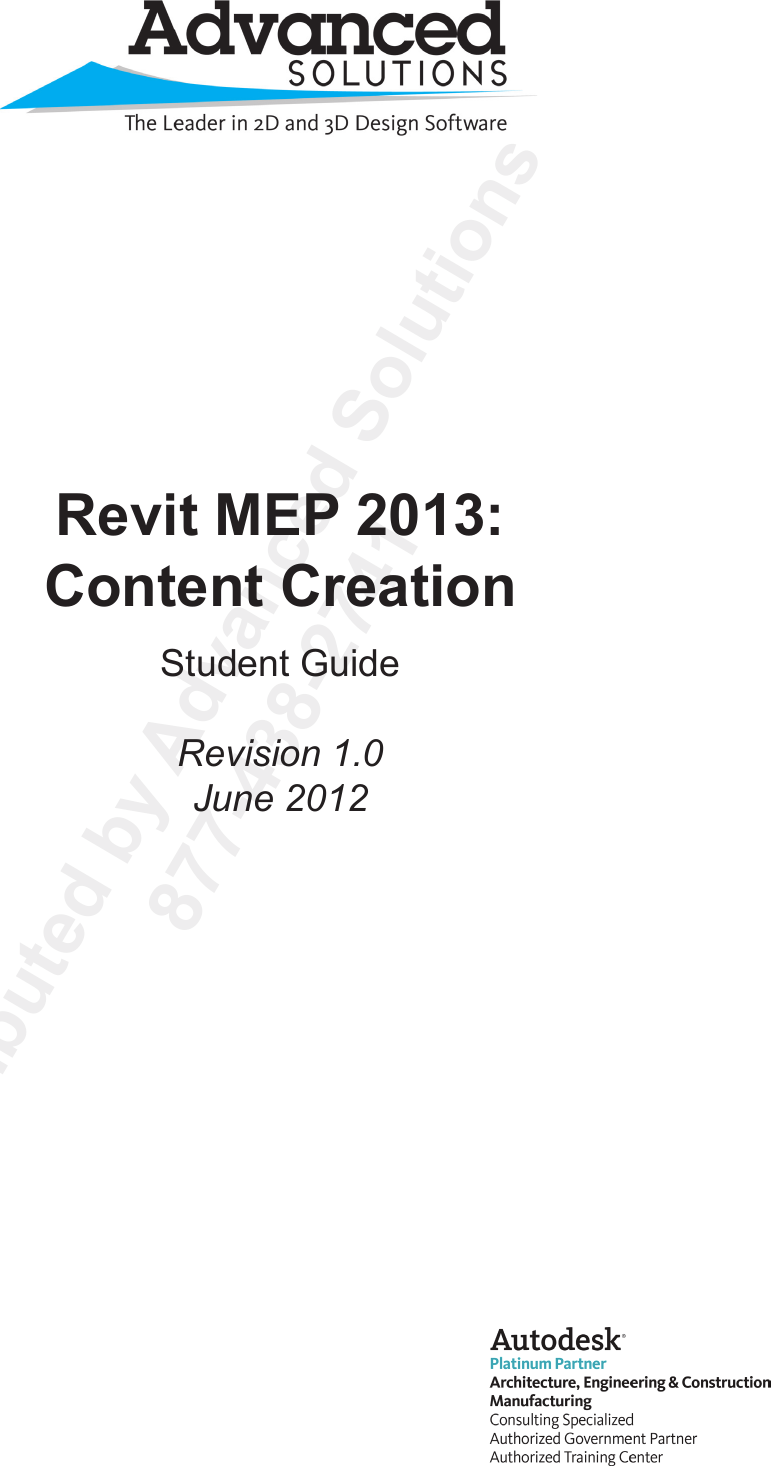 Manual Revit MEP13 Content