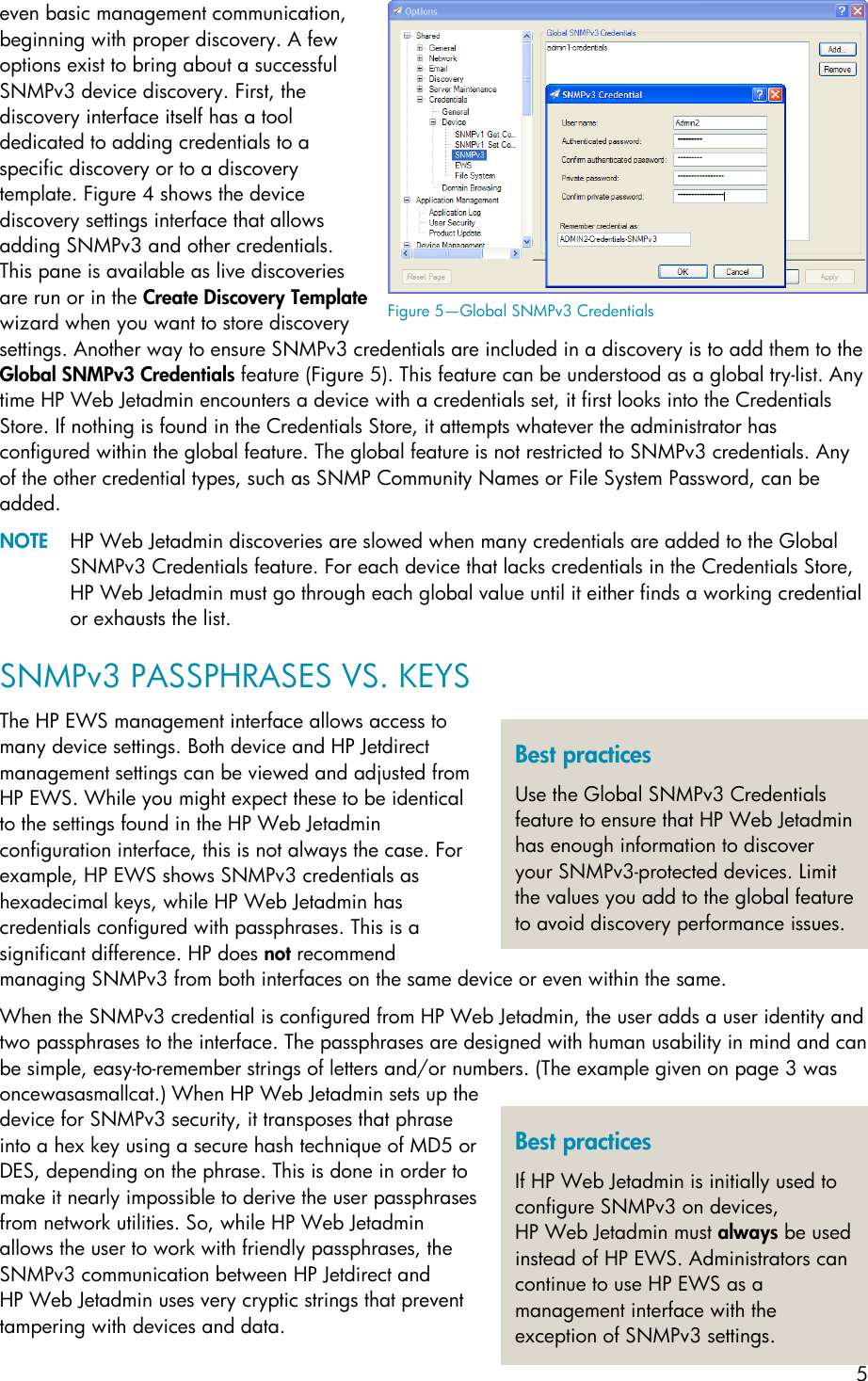 HP Understanding SNMPv3 And Web Jetadmin ENWW C01941786