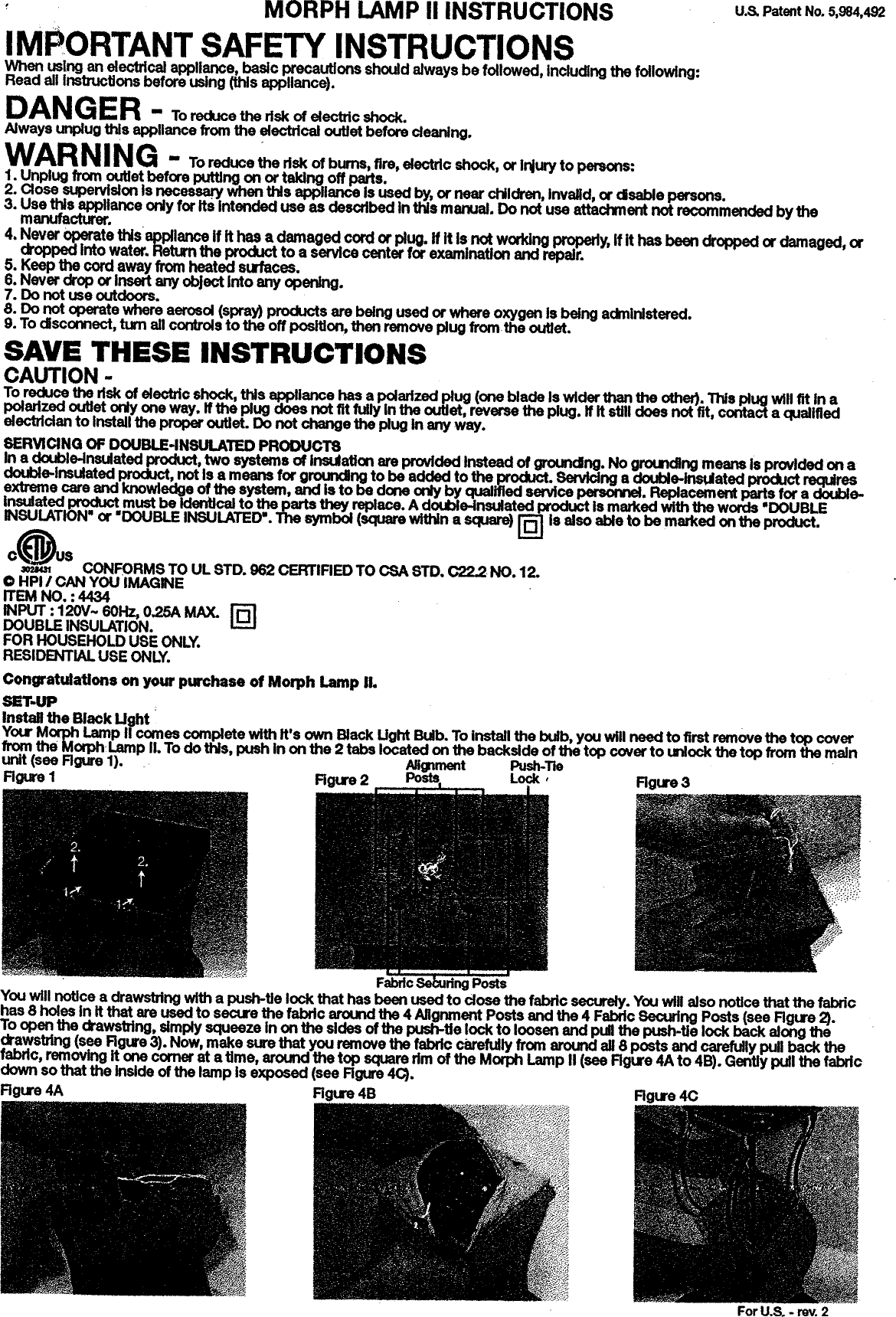 HPI MORPHLAMPII Electronic Ballast User Manual