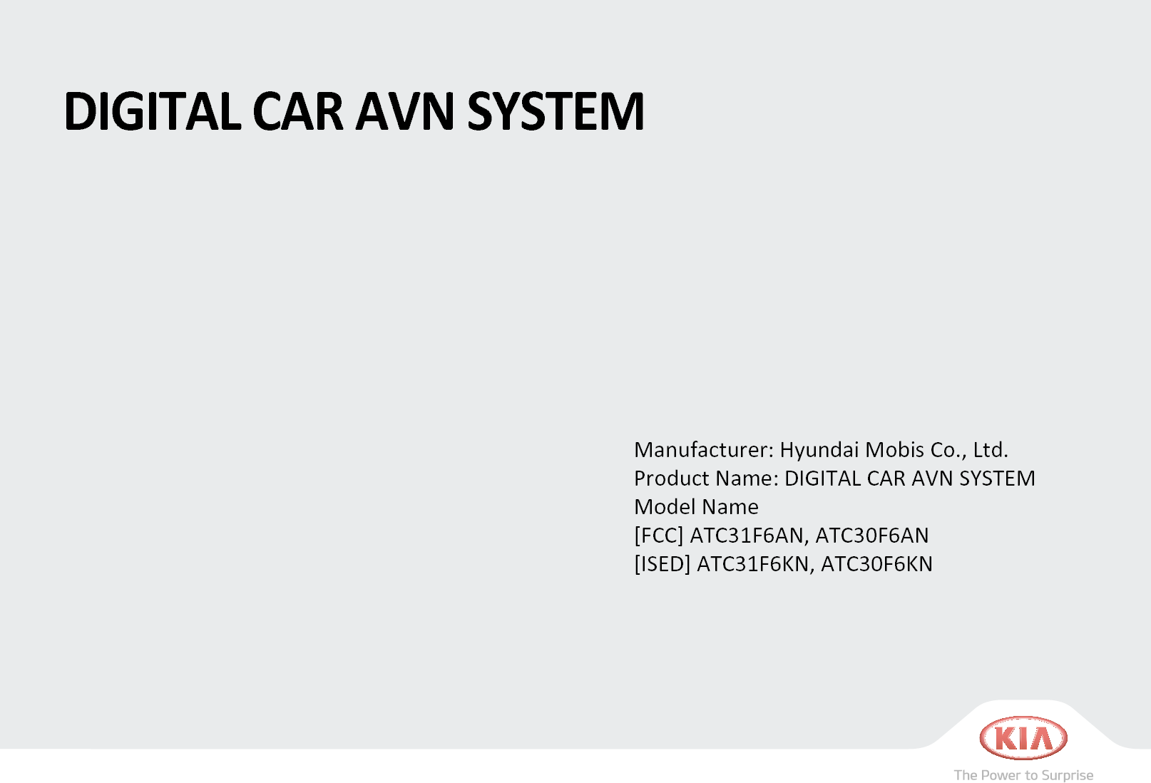 HYUNDAI MOBIS ATC31F6AN DIGITAL CAR AVN SYSTEM Discussion and FAQ