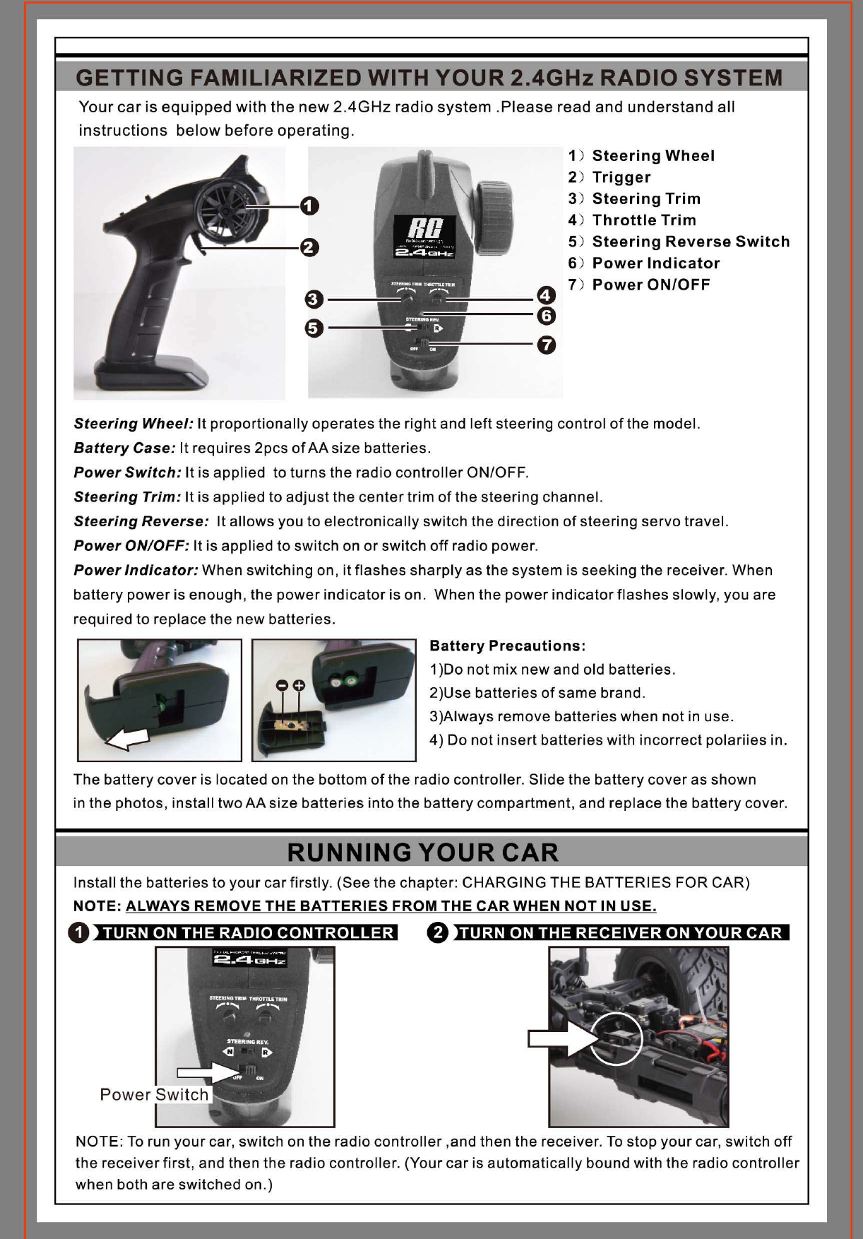 Haiboxing Toys Factory LS-L122-24GT LS-L122-2.4GT 2-channel Radio ...