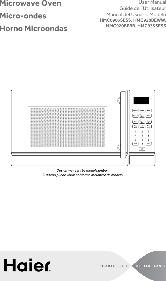 Haier Microwave Oven Hmc0903Sess Users Manual