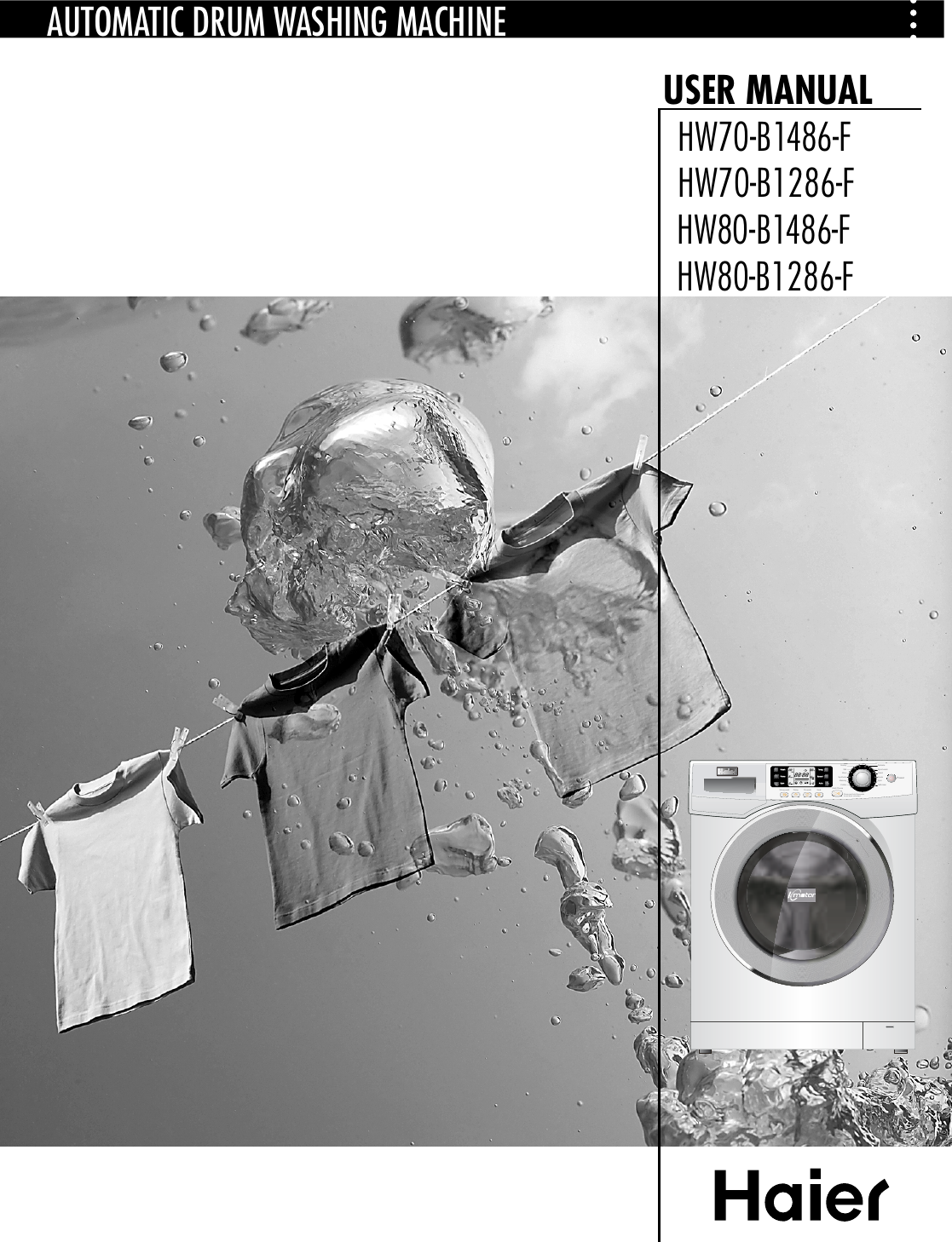 Haier Washer Hw70 B1286 F Users Manual
