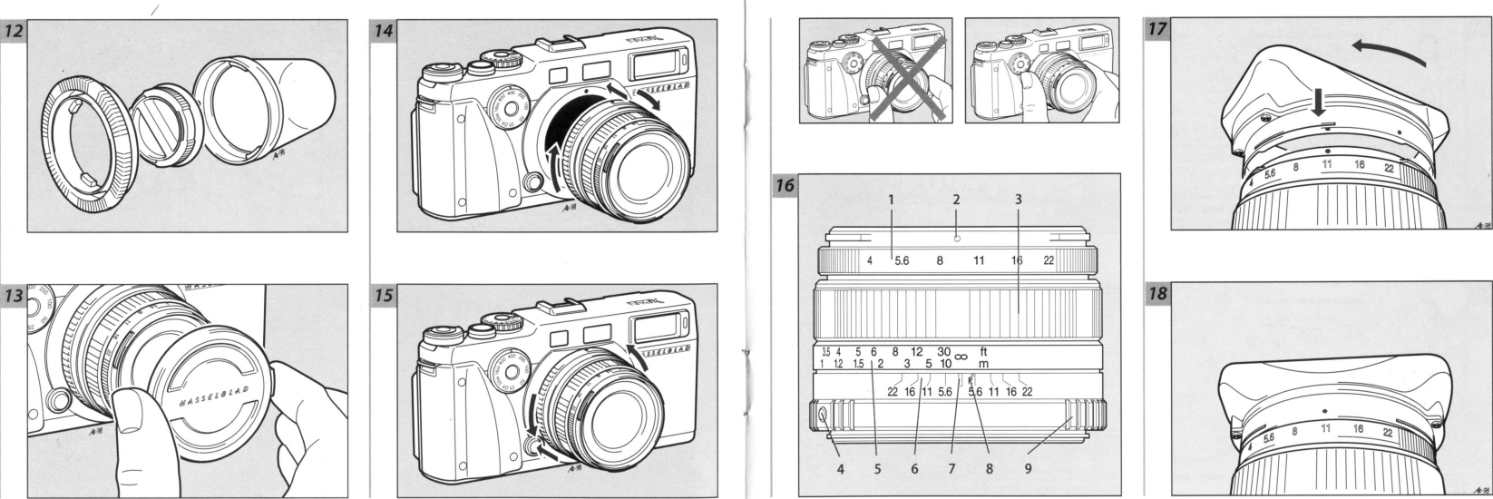 Hasselblad Xpan Shemas Quick Start Manual Manuel Utilisateur
