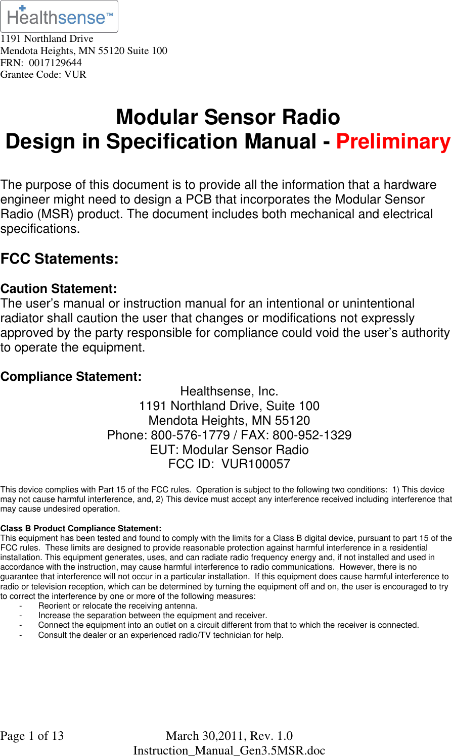 Healthsense 100057 Digital Transmission System - 802.11g WiFi Radio ...