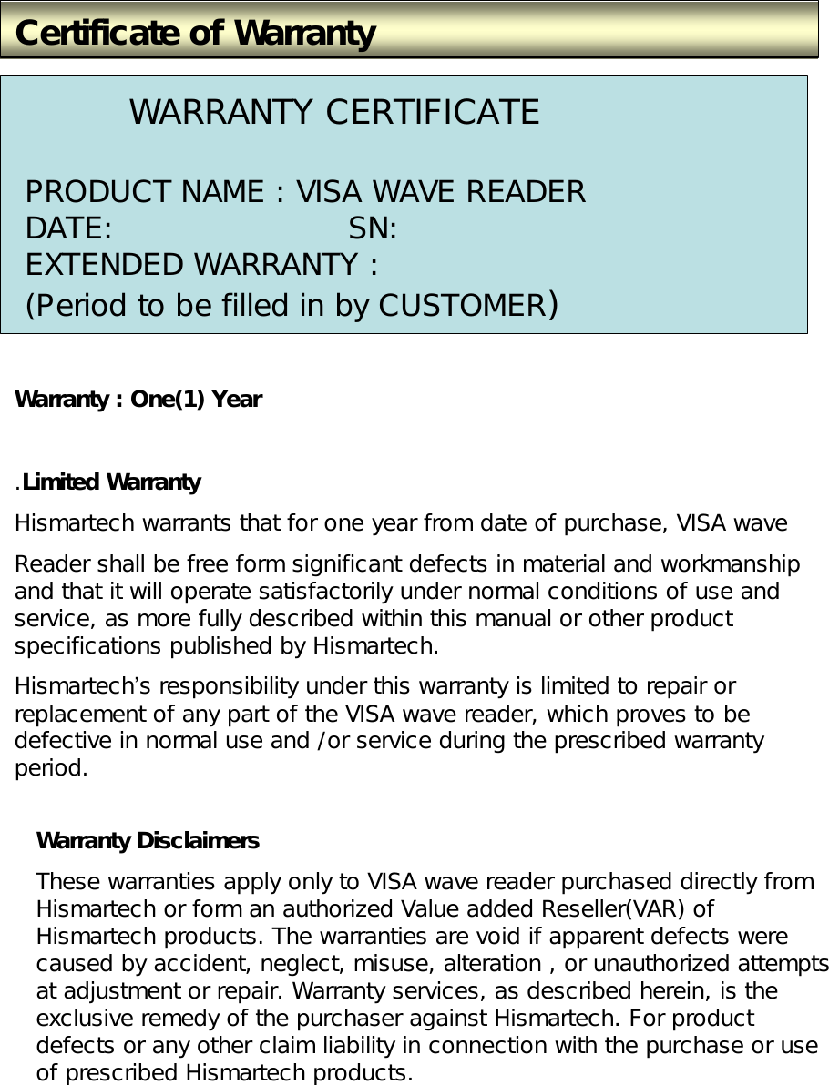 HismarTech HVD-200G RFID Card Reader User Manual ViASWAVE HVD 200G ...