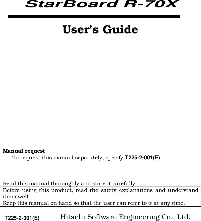Hitachi Solutions RX01 Wireless Electronic Pen User Manual Manual
