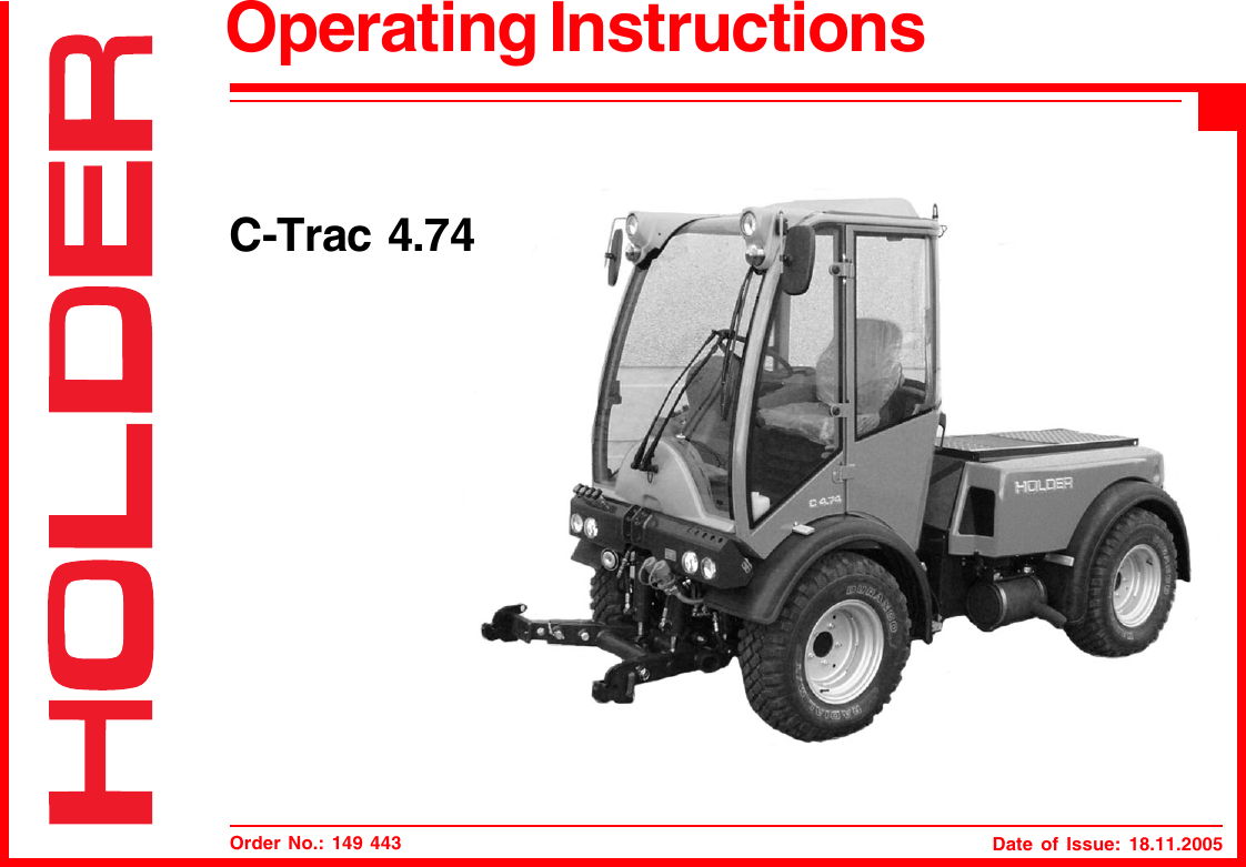 Holder C Trac 4 74 Users Manual wa