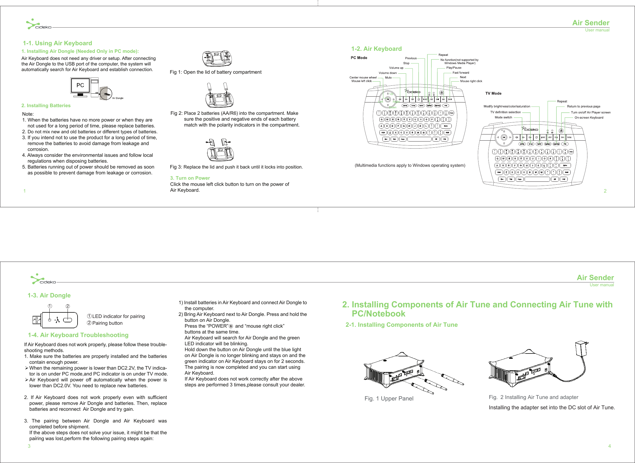 Holy Investment UD02B Air Dongle User Manual AVF05 Keyboard Dongle