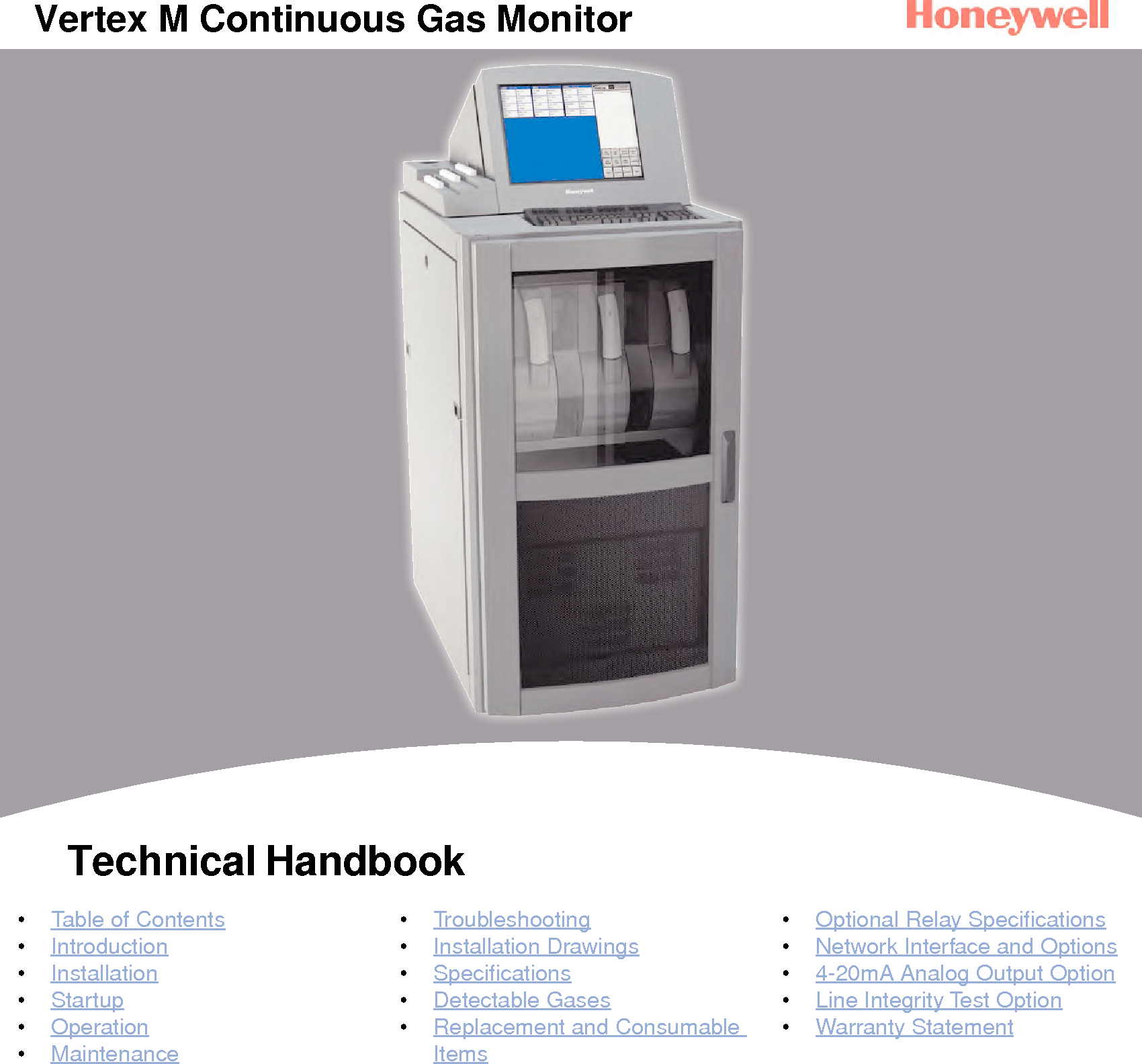 Honeywell Analytics VTXVTXM Vertex Multi-Point Toxic Gas Monitoring ...