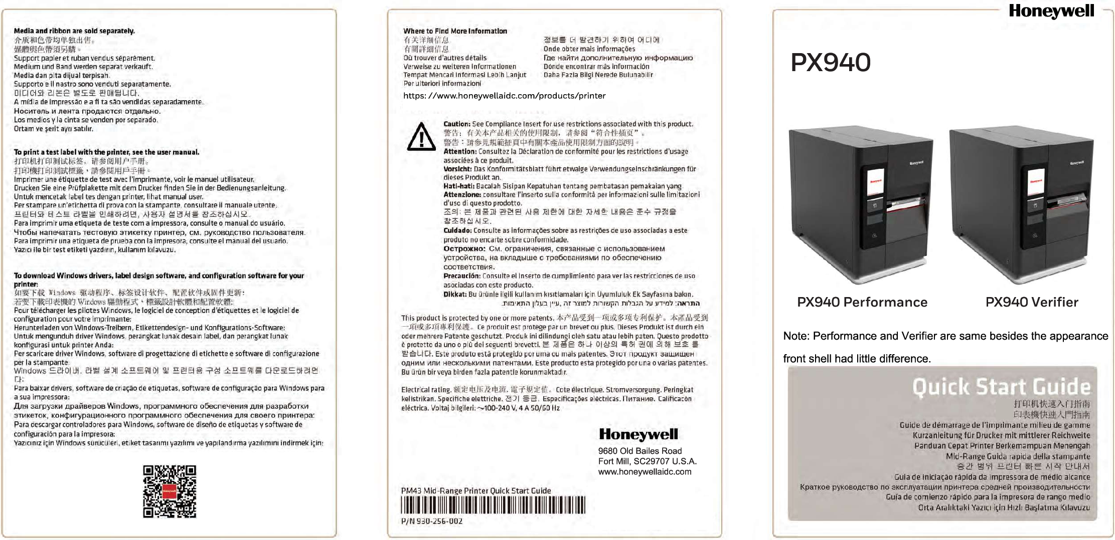 Honeywell PX900A Printer Discussion and FAQ C Users MRT Desktop PX940 Rev2