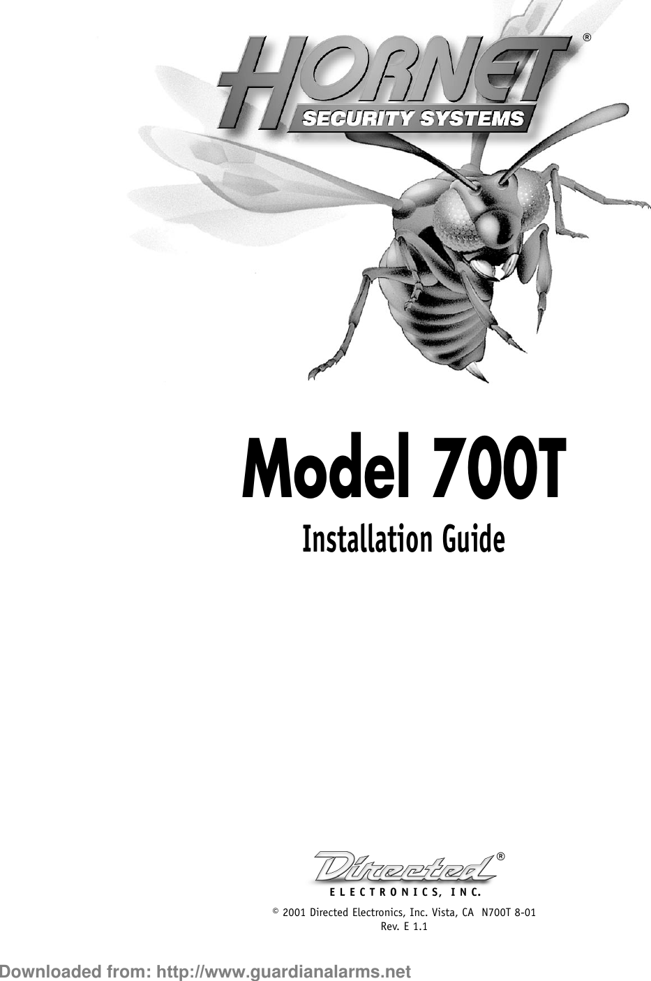 Hornet Car Security 700T Users Manual