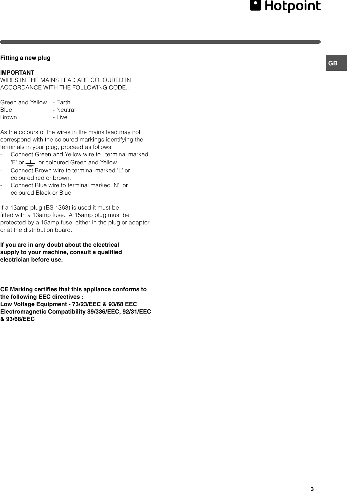 Hotpoint Hmb312Aai Users Manual 44802gb
