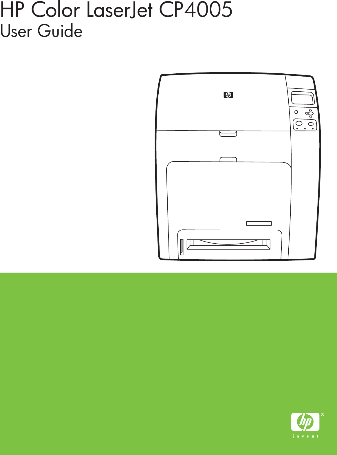 Hp Cp4005 Users Manual Color LaserJet User Guide ENWW