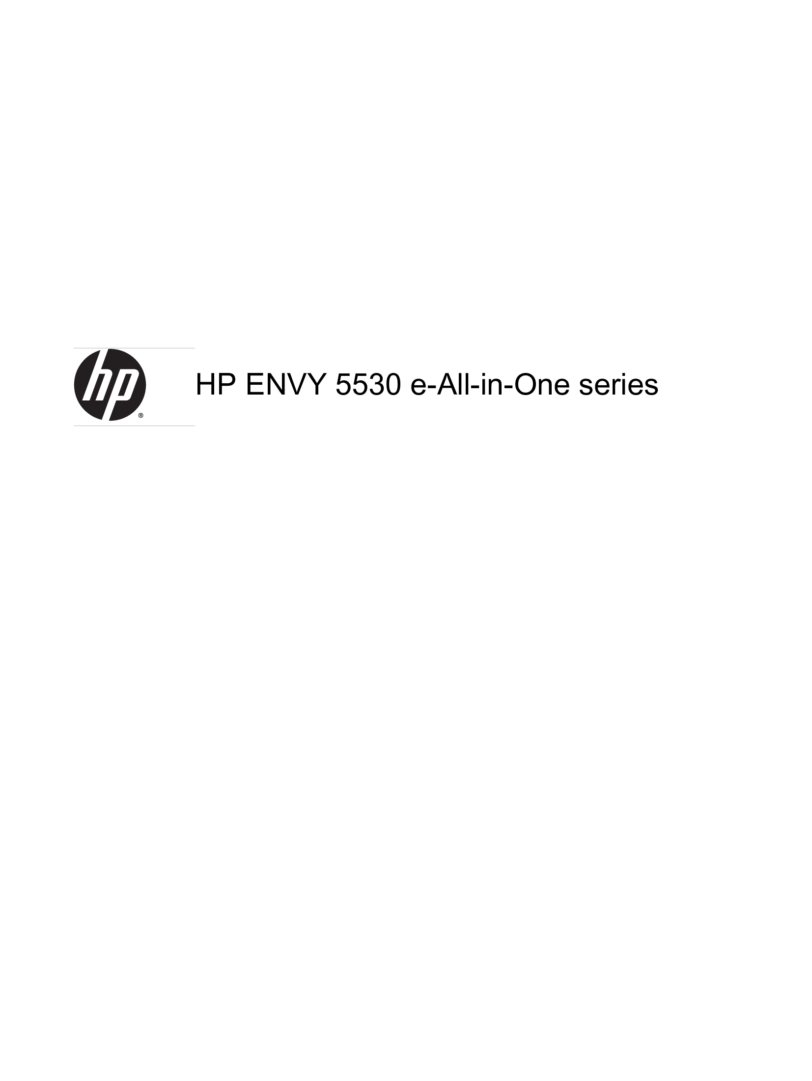 Hp Envy 5531 E All In One Printer Users Manual