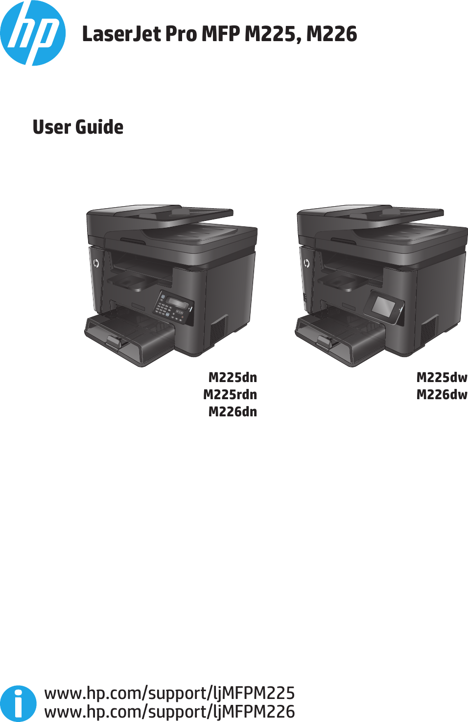 Hp Laserjet Pro Mfp M225Dn Users Manual M225, M226