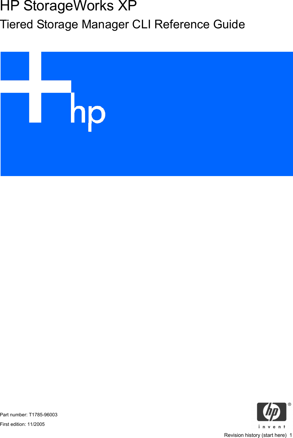 Hp Xp1024 Disk Array Cli Reference Guide Tiered Storage Manager