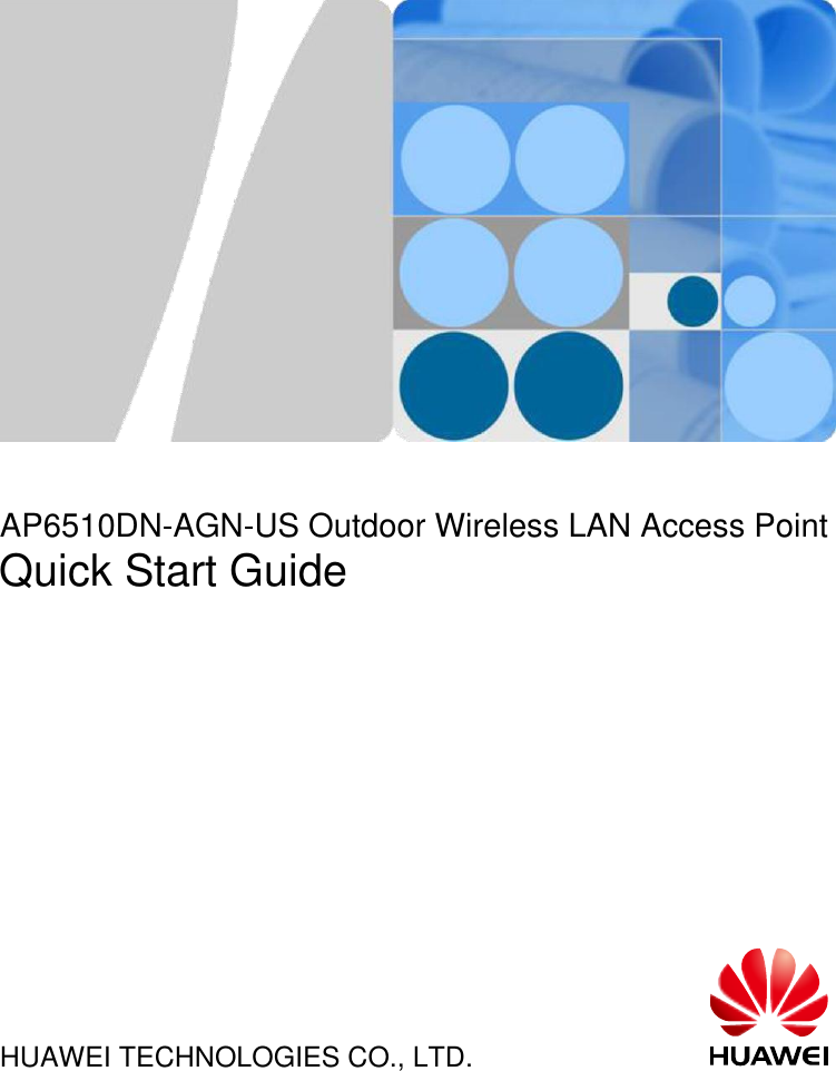 Huawei Technologies AP6510DN-AGN Outdoor Wireless LAN Access Point User ...