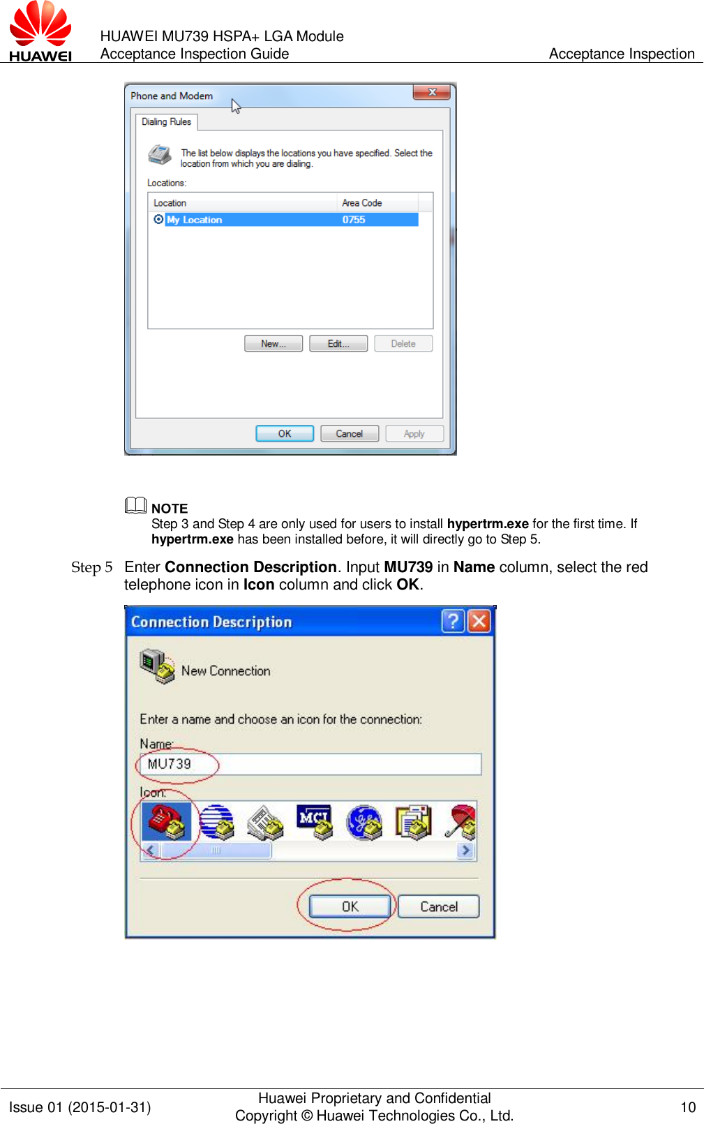 Huawei 目录 (Contents) MU739 HSPA LGA Module Acceptance Inspection Guide ...