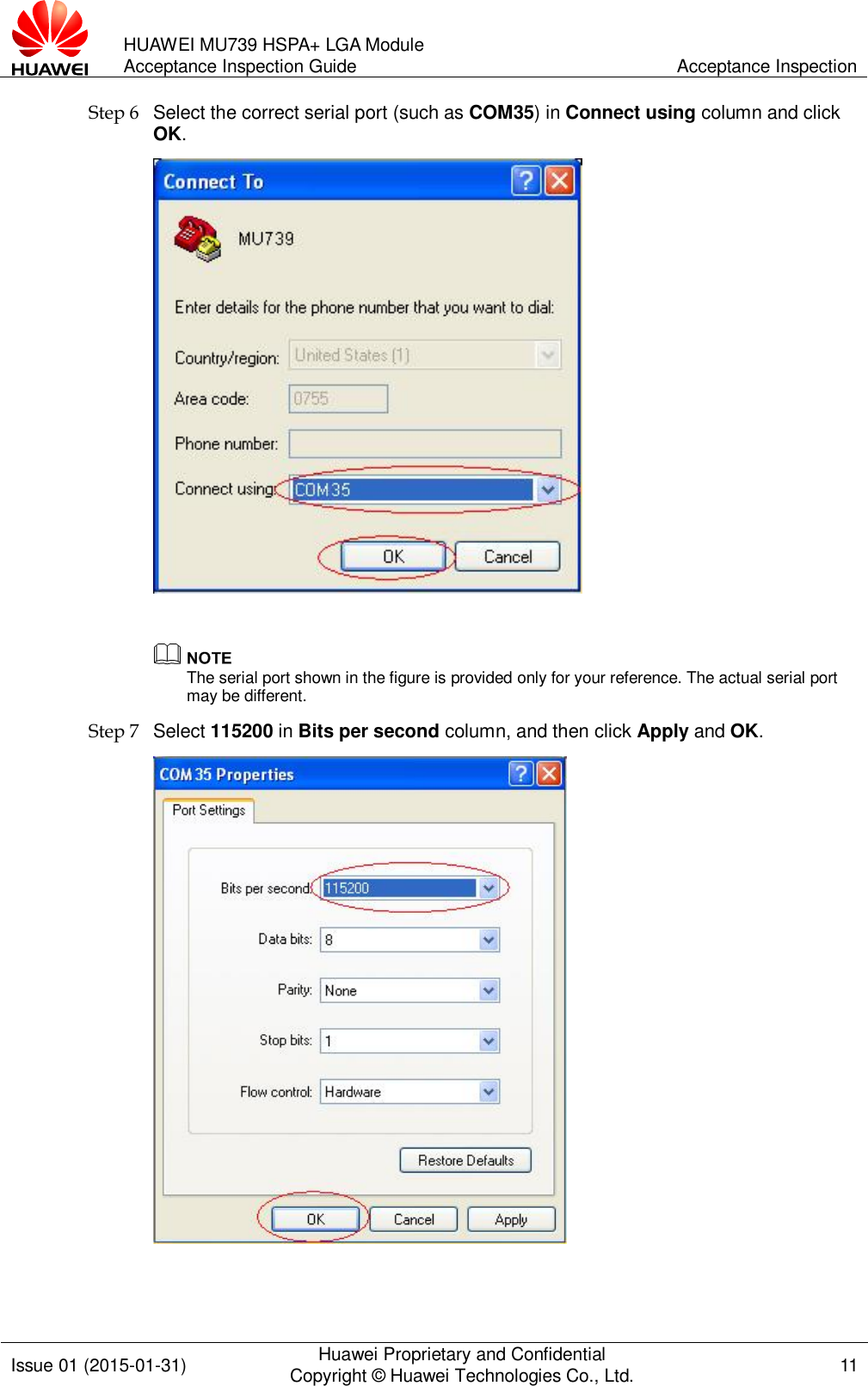 Huawei 目录 (Contents) MU739 HSPA LGA Module Acceptance Inspection Guide ...