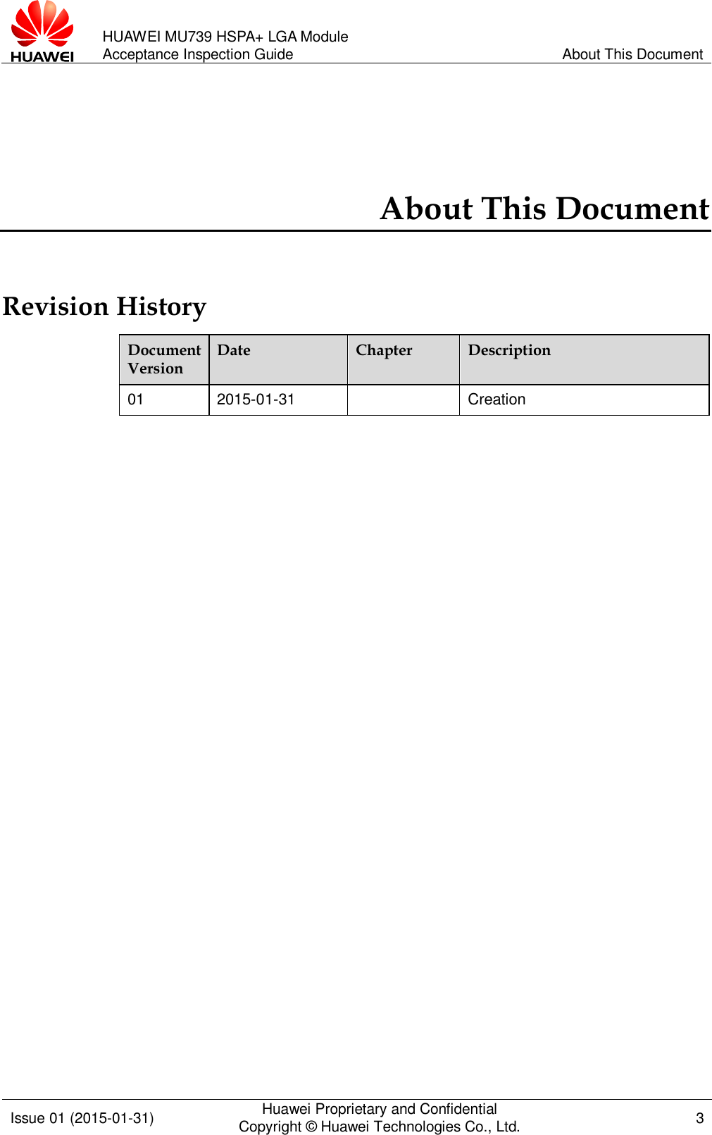 Huawei 目录 (Contents) MU739 HSPA LGA Module Acceptance Inspection Guide ...