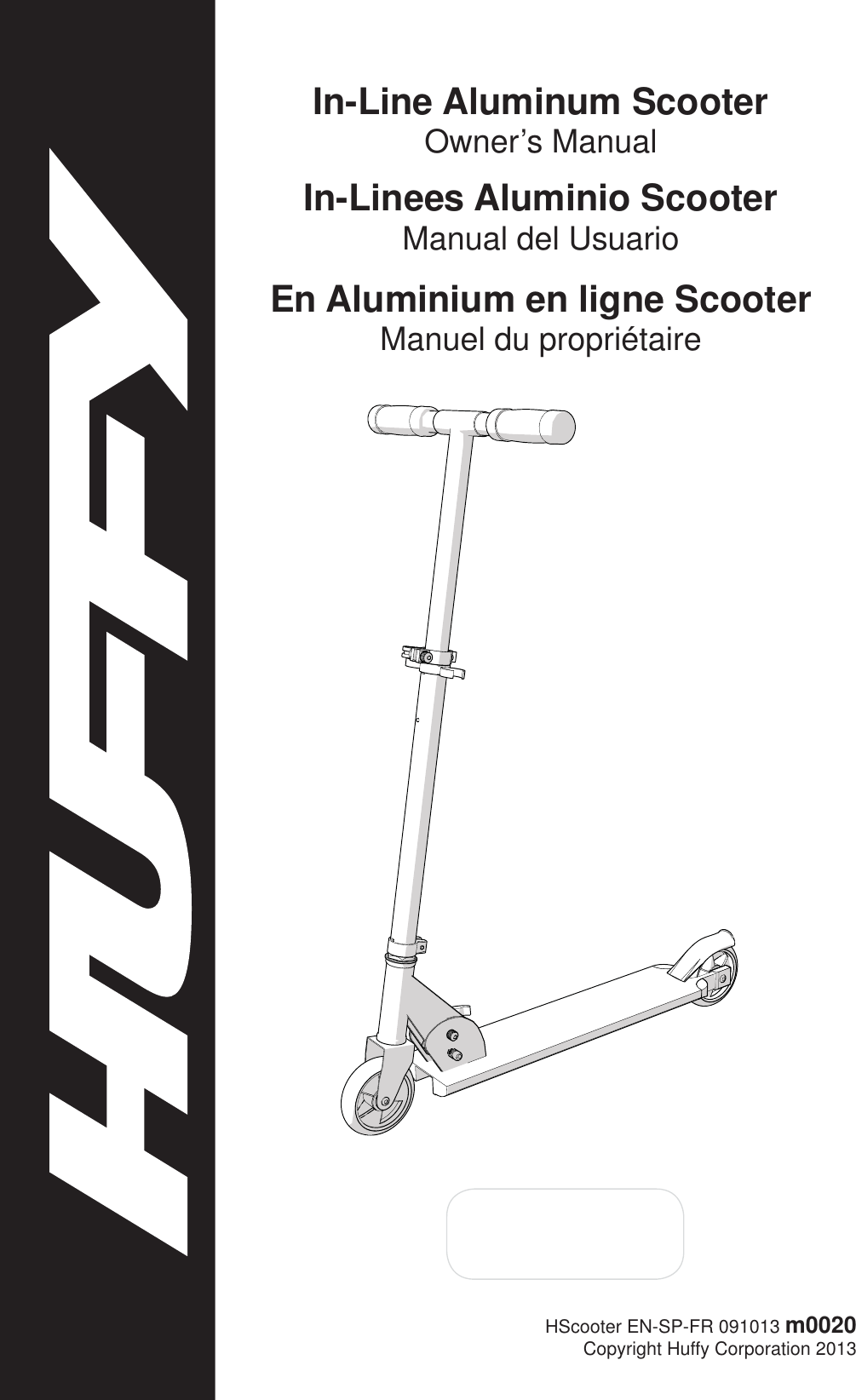 Huffybikes 2 Wheel Scooter Inline Owners Manual HScooter_EN SP FR ...
