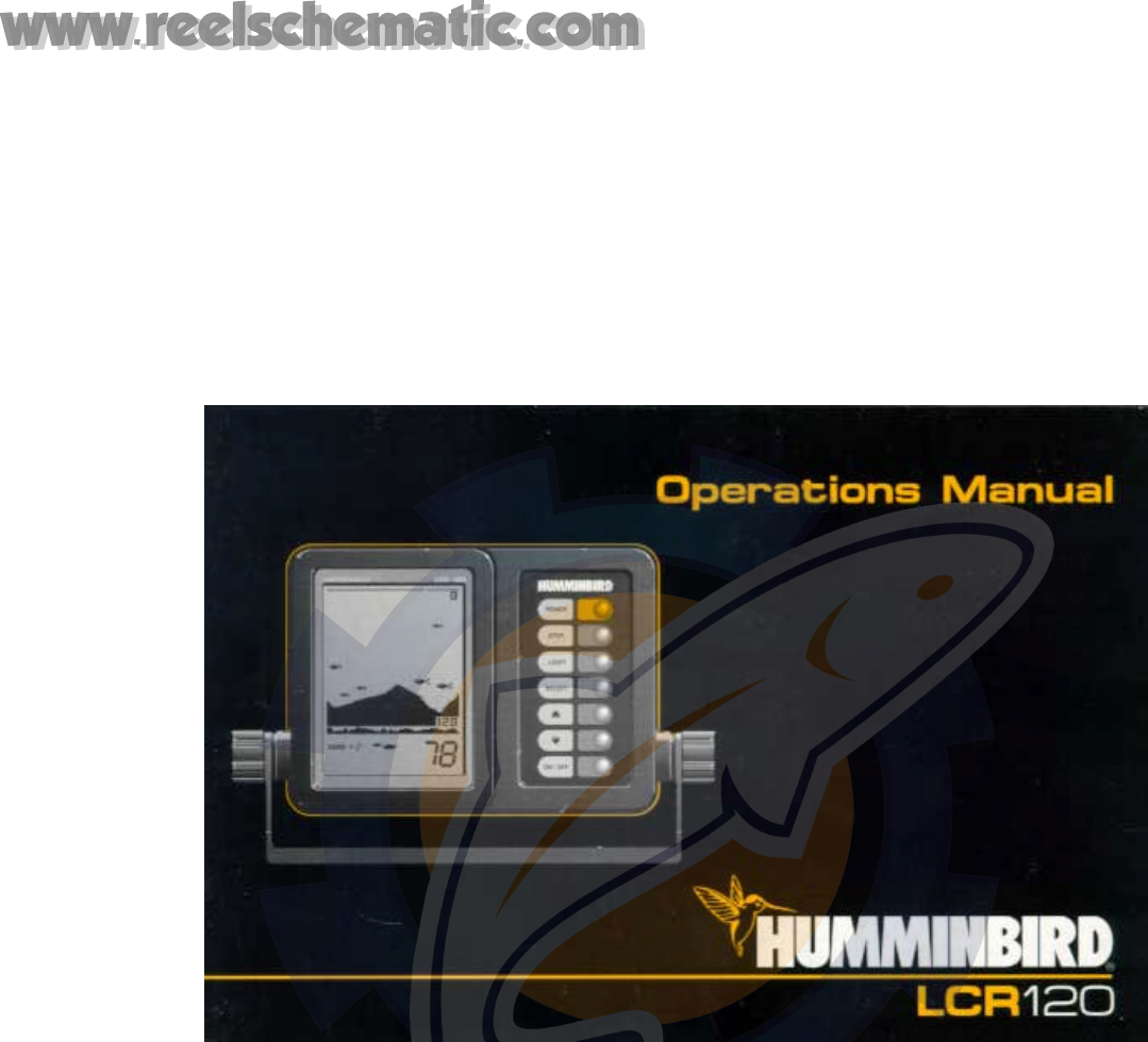 Humminbird Fishsinder Lcr120 Users Manual Hummingbird LCR 120 Operations