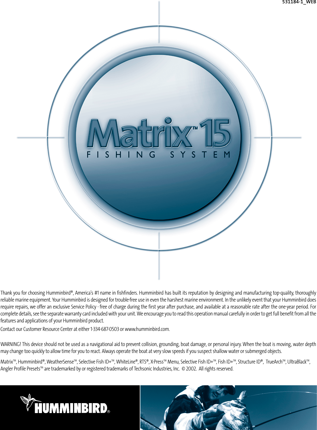 Humminbird Matrix 15 Owner S Manual M15_Man_531184 1 WEB