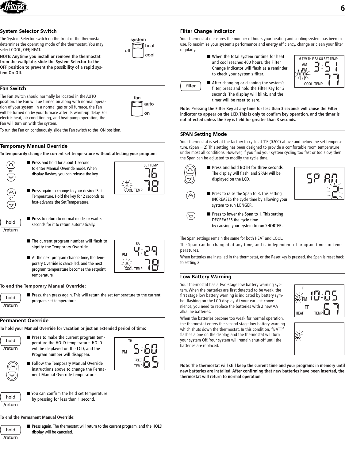 Hunter Fan 44110 Owners Manual 41638_44110_LttrSize.pmd