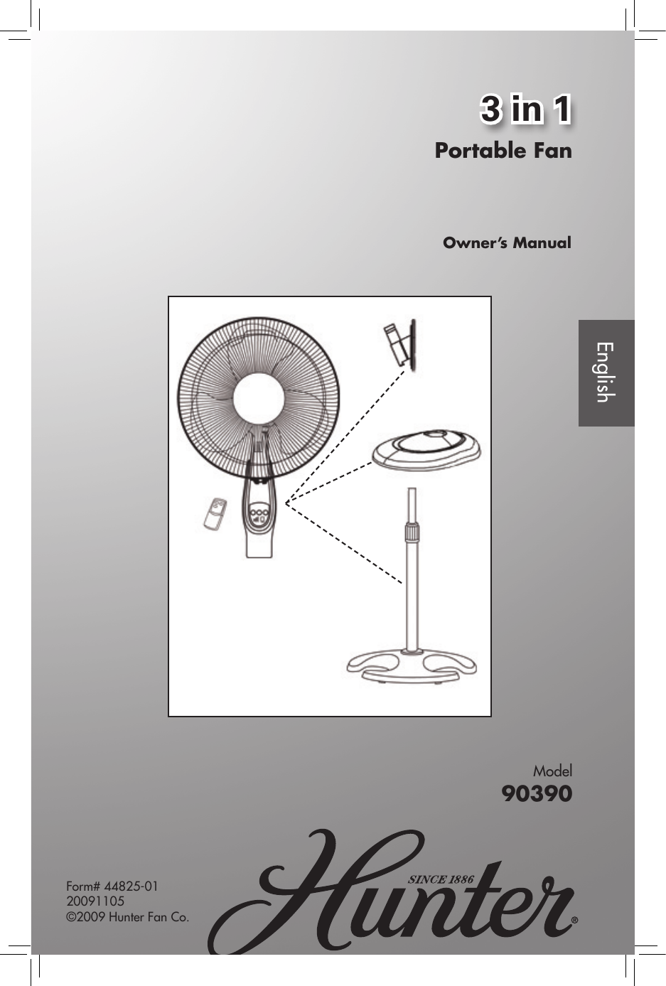 Hunter Fan 90390 Users Manual