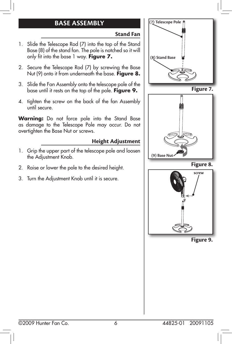 Hunter Fan 90390 Users Manual